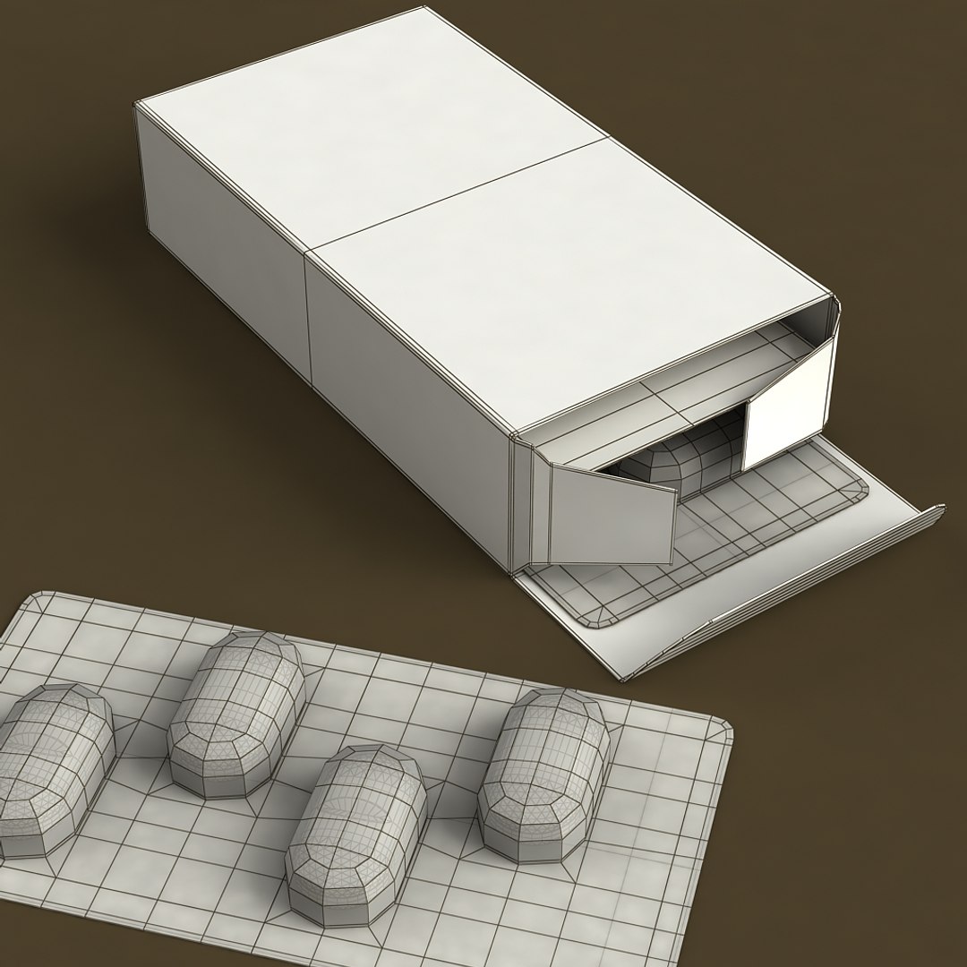 3d model pills