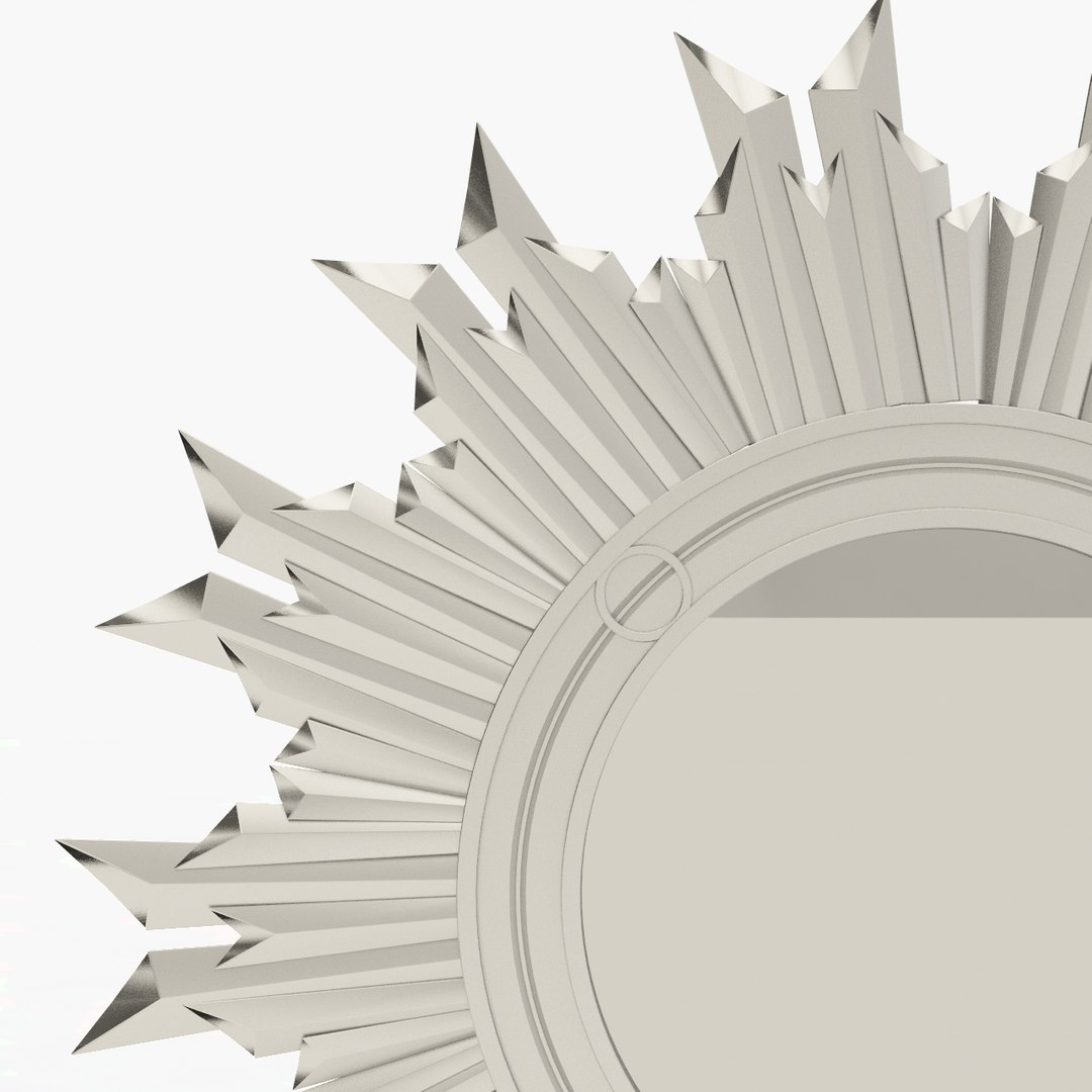 max mango wood sunburst mirror