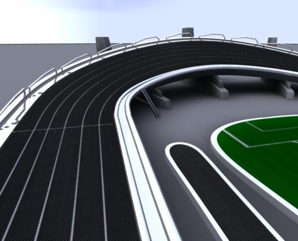 futuristic track field 3d ma