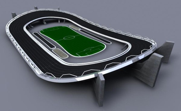 futuristic track field 3d ma