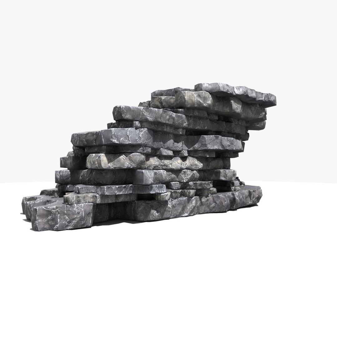 Layered Rock 3ds