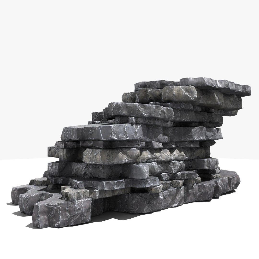 Layered Rock 3ds