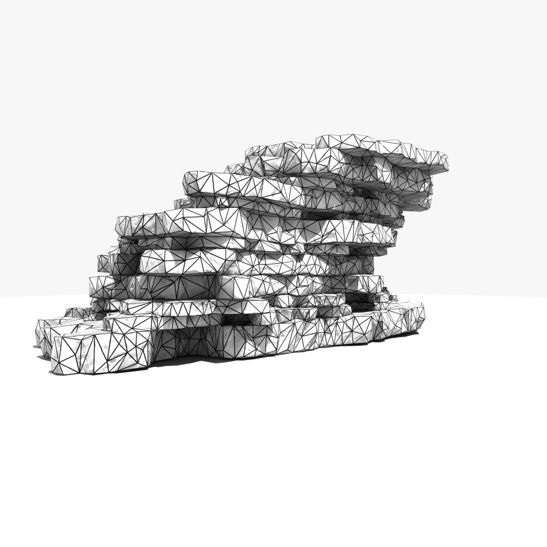 Layered Rock 3ds