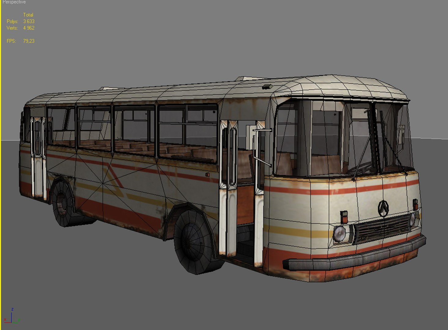 3d Model Russian Bus