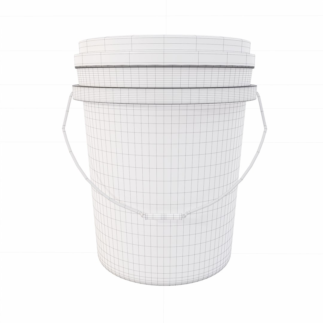3D Plastic Bucket 3D Model Model - TurboSquid 2410592