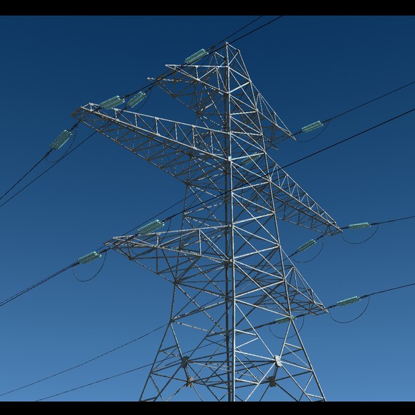 power transmission tower 3d model