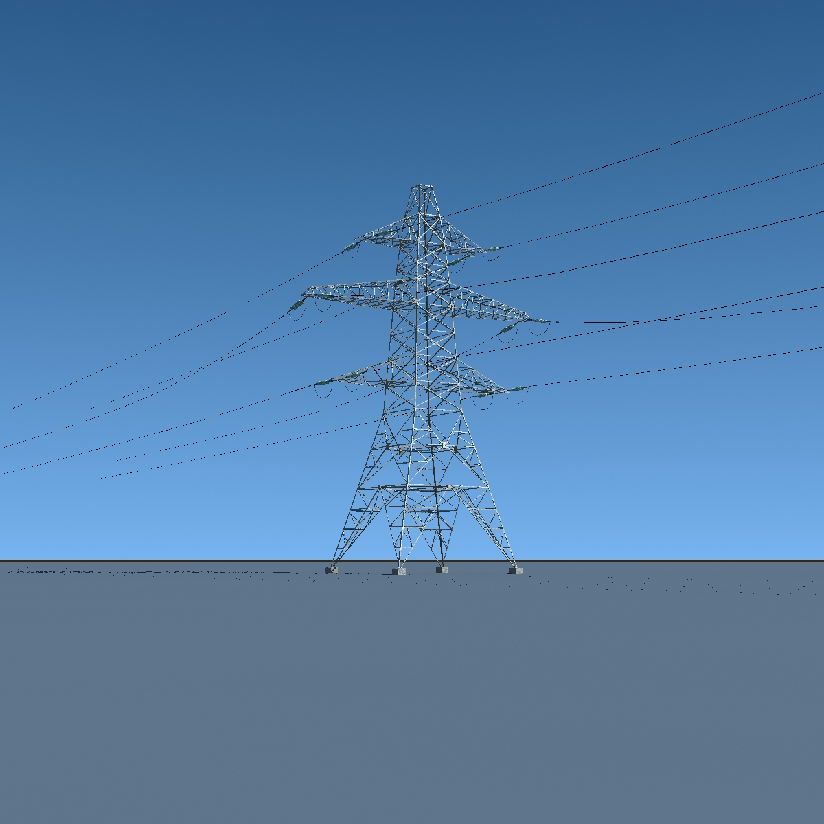 power transmission tower 3d model