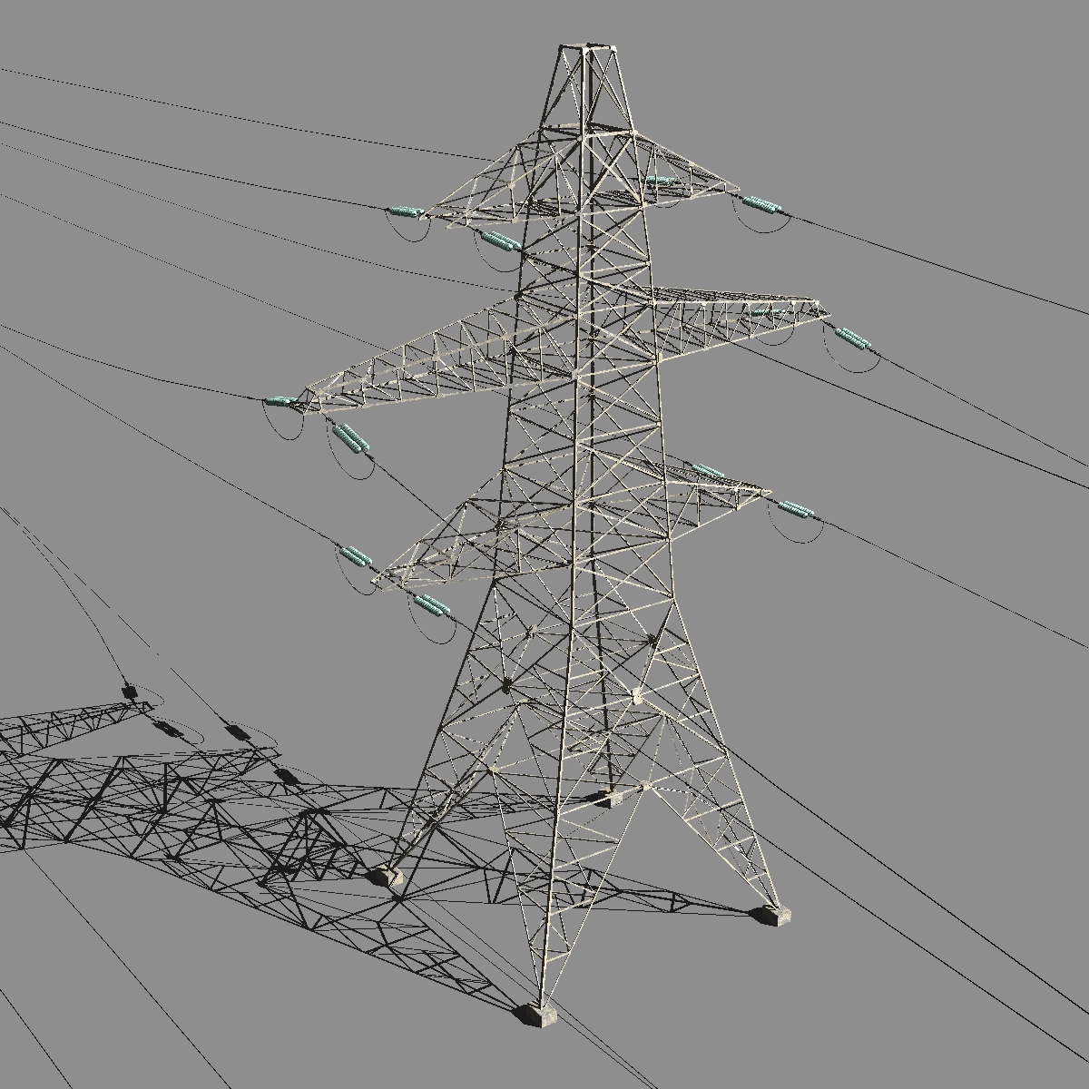 power transmission tower 3d model