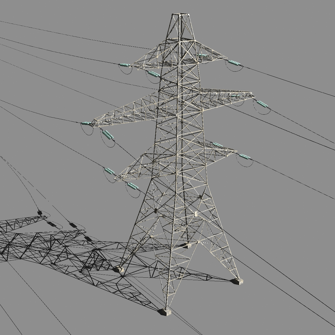 Power Transmission Tower 3d Model