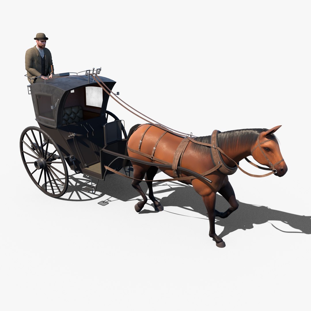 Hansom Cab Carriage 3D Model - TurboSquid 1418564