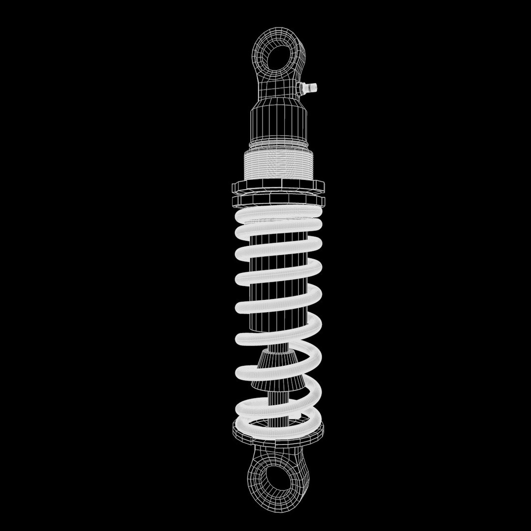 3d Model Spring Shock Absorber