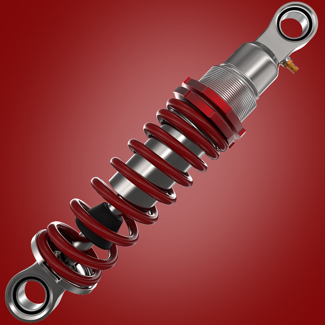 3d Model Spring Shock Absorber