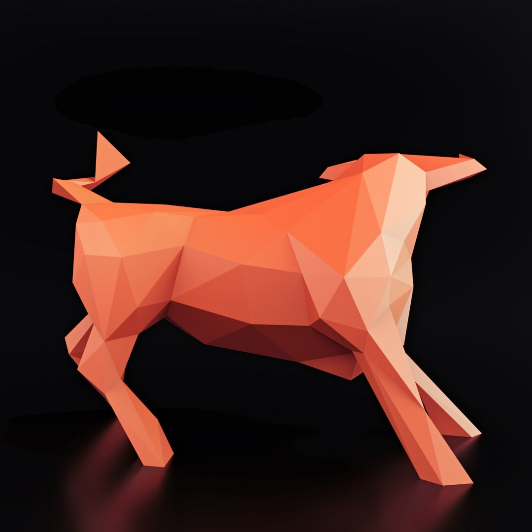 3D Bull Pose - TurboSquid 1288202