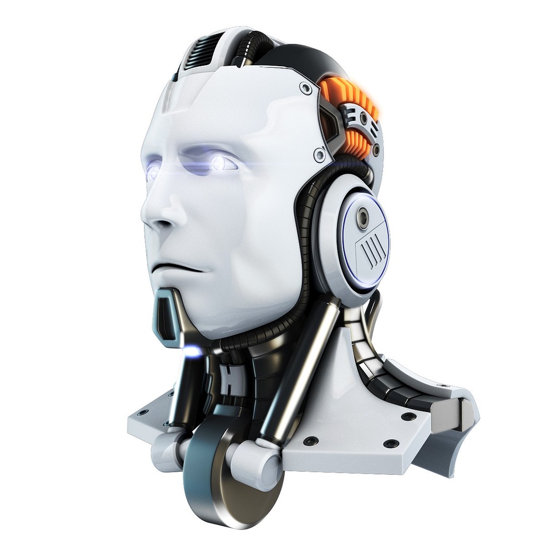 Head Cyborg 3D Model - TurboSquid 1240039