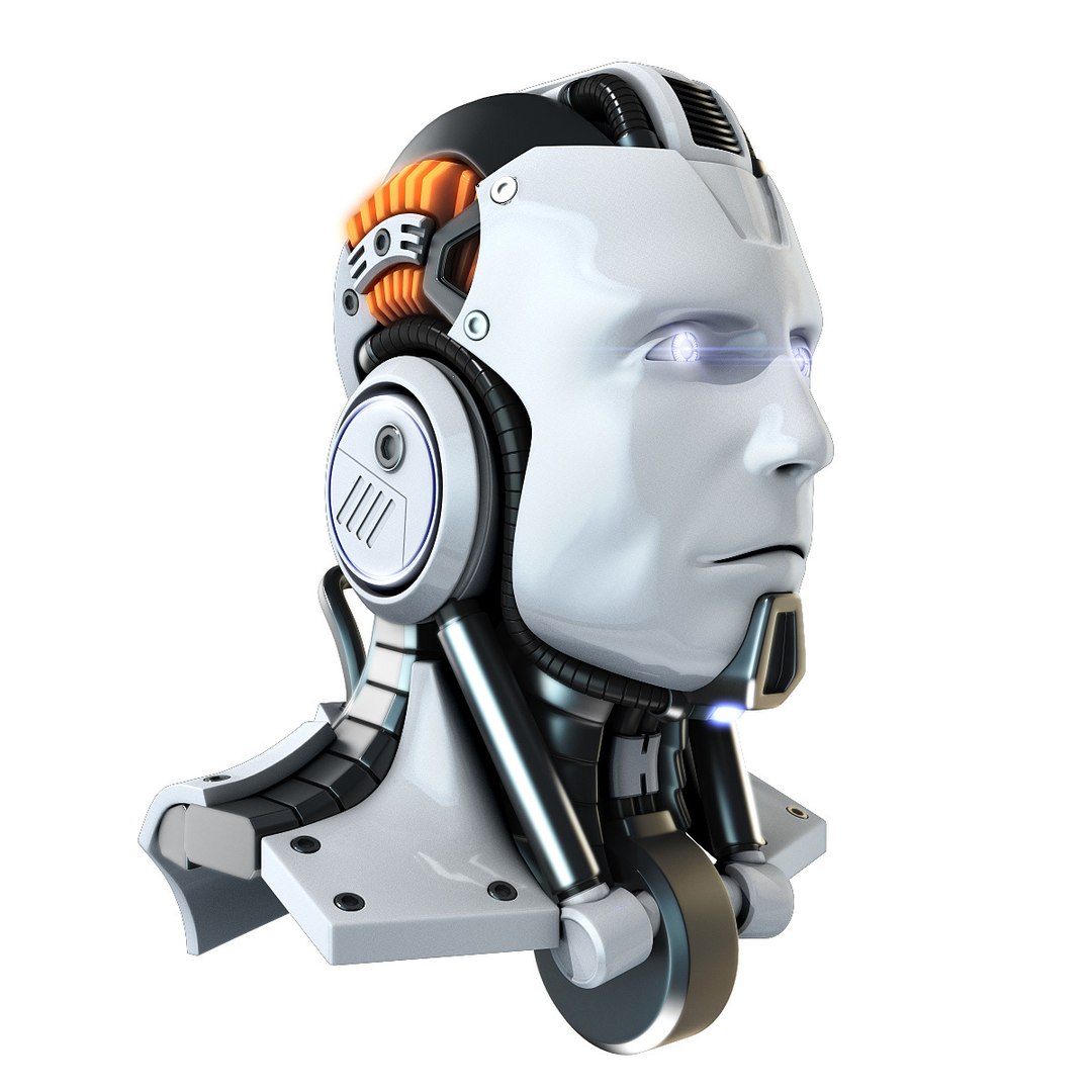 Head Cyborg 3D Model - TurboSquid 1240039