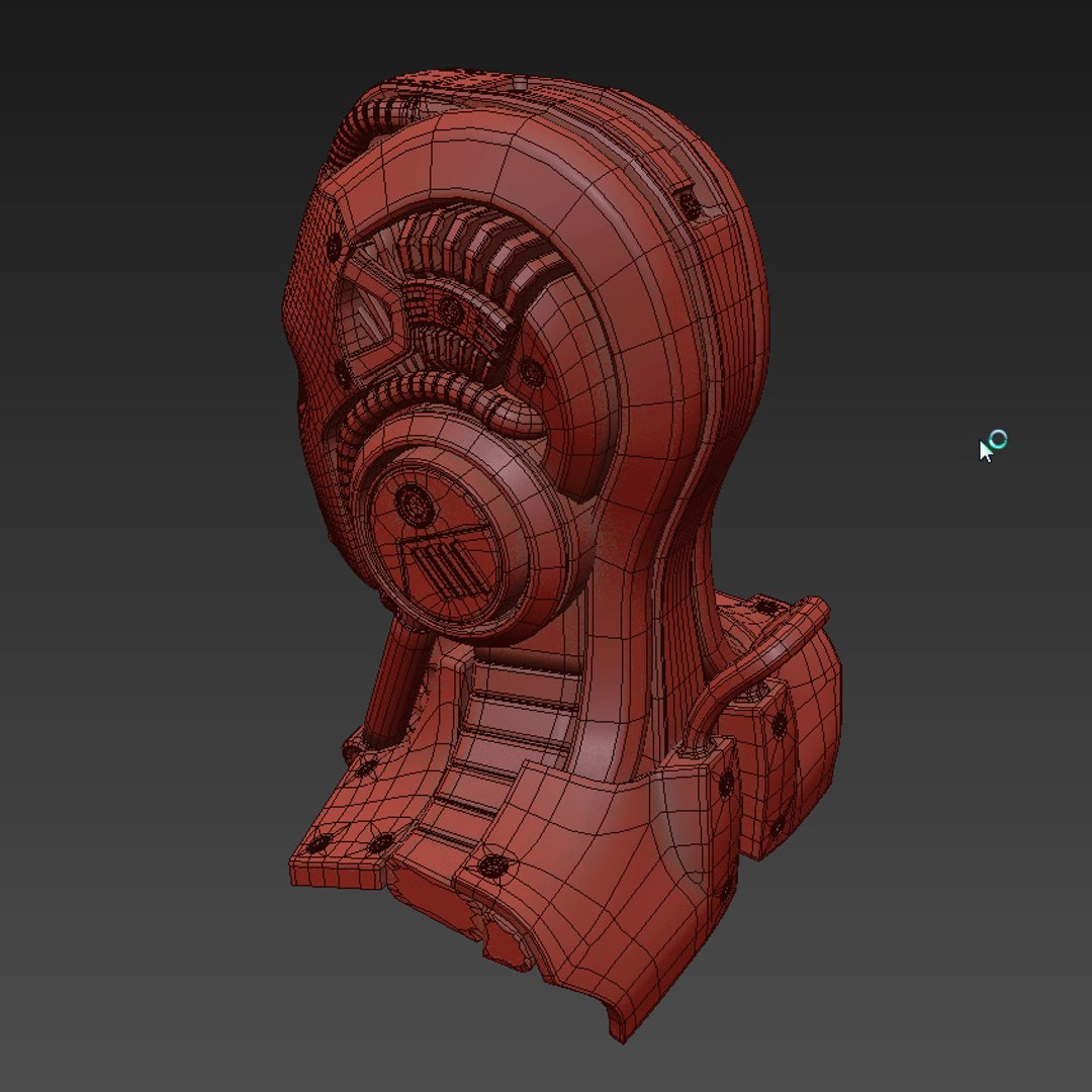 Head Cyborg 3D Model - TurboSquid 1240039