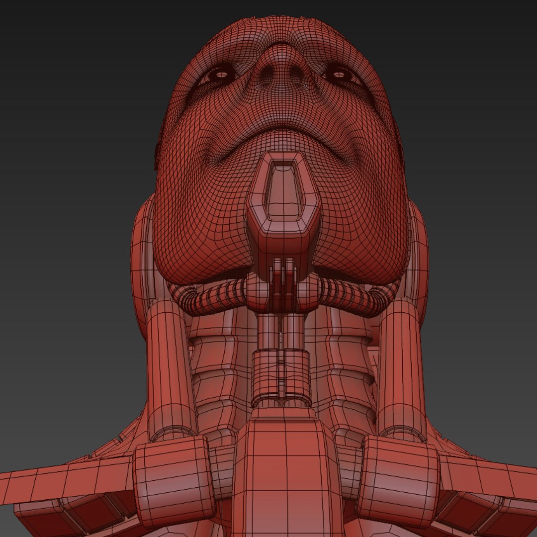 Head Cyborg 3D Model - TurboSquid 1240039