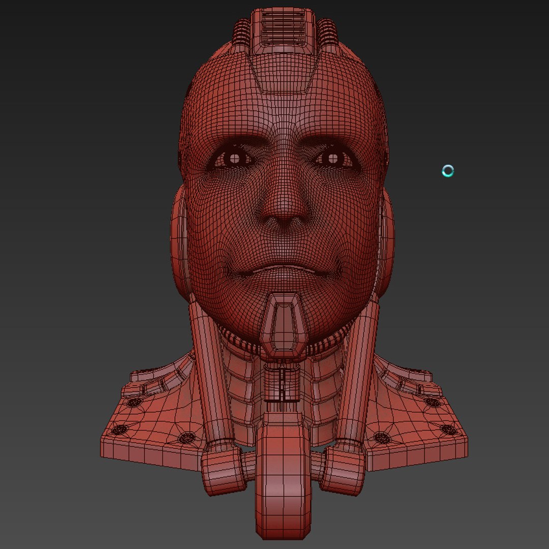 Head Cyborg 3D Model - TurboSquid 1240039