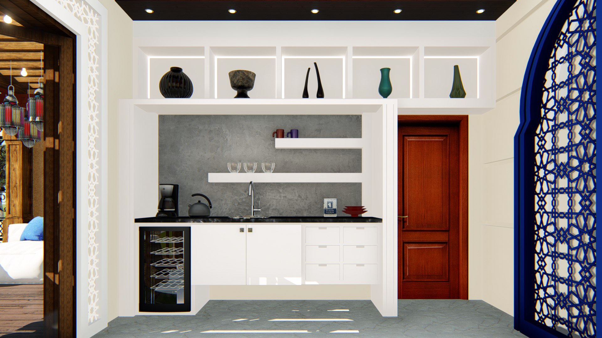 3D Kitchen Closet Counter Model - TurboSquid 1269753