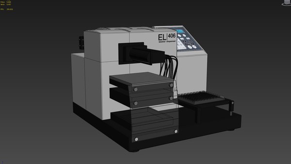 3d model of laboratory equipment pharmaceutical