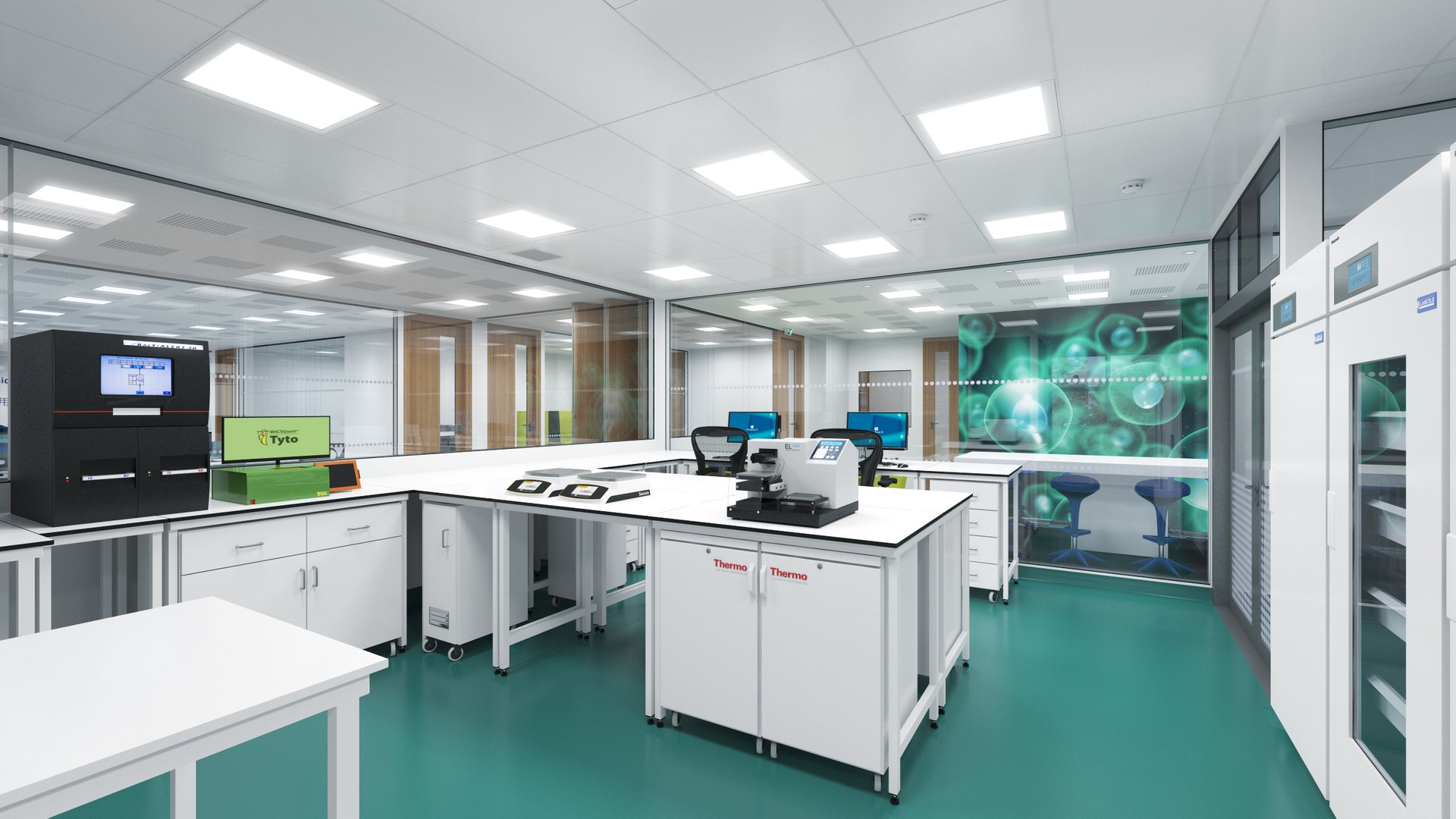 3d Model Of Laboratory Equipment Pharmaceutical