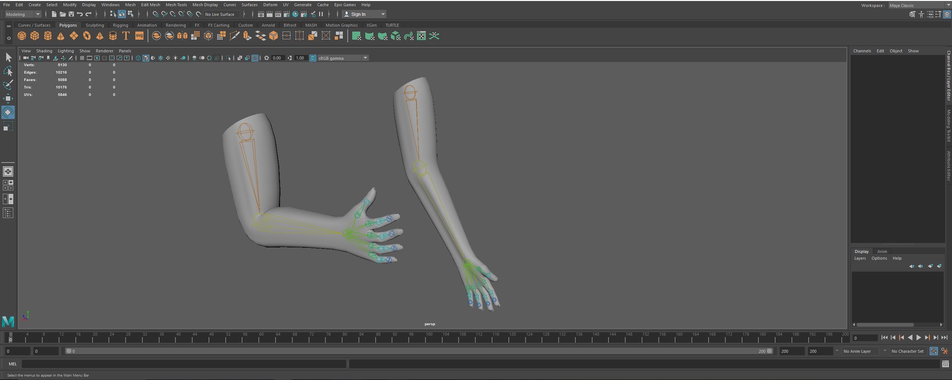 Easy Rigged Arms Person Ma