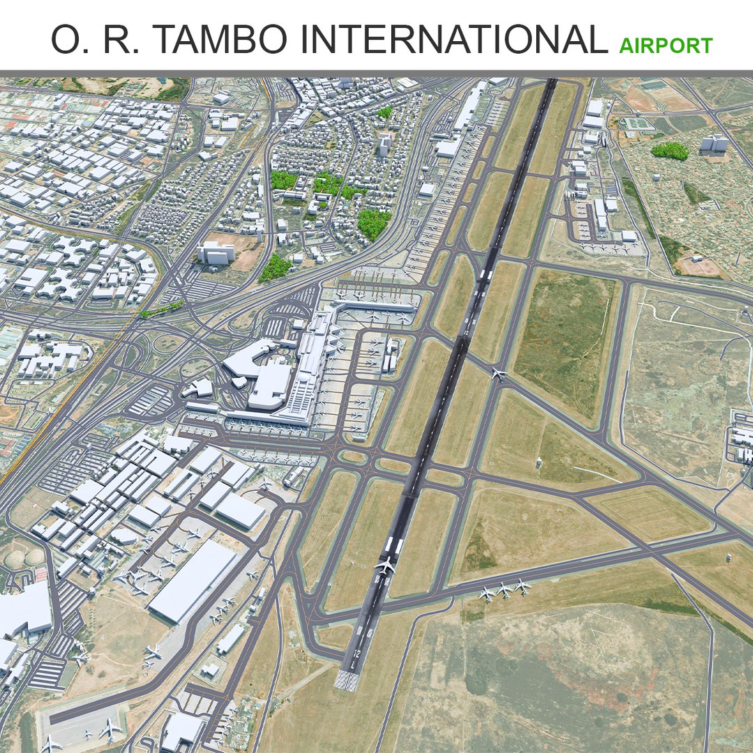 Johannesburg Or Tambo International Airport Model - TurboSquid 2005203