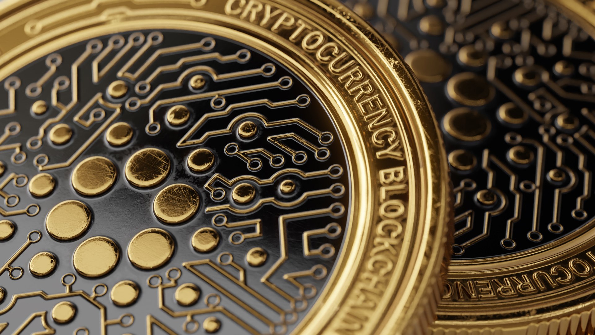 Cryptocurrency coins with 4k textures - close up details 3D model ...