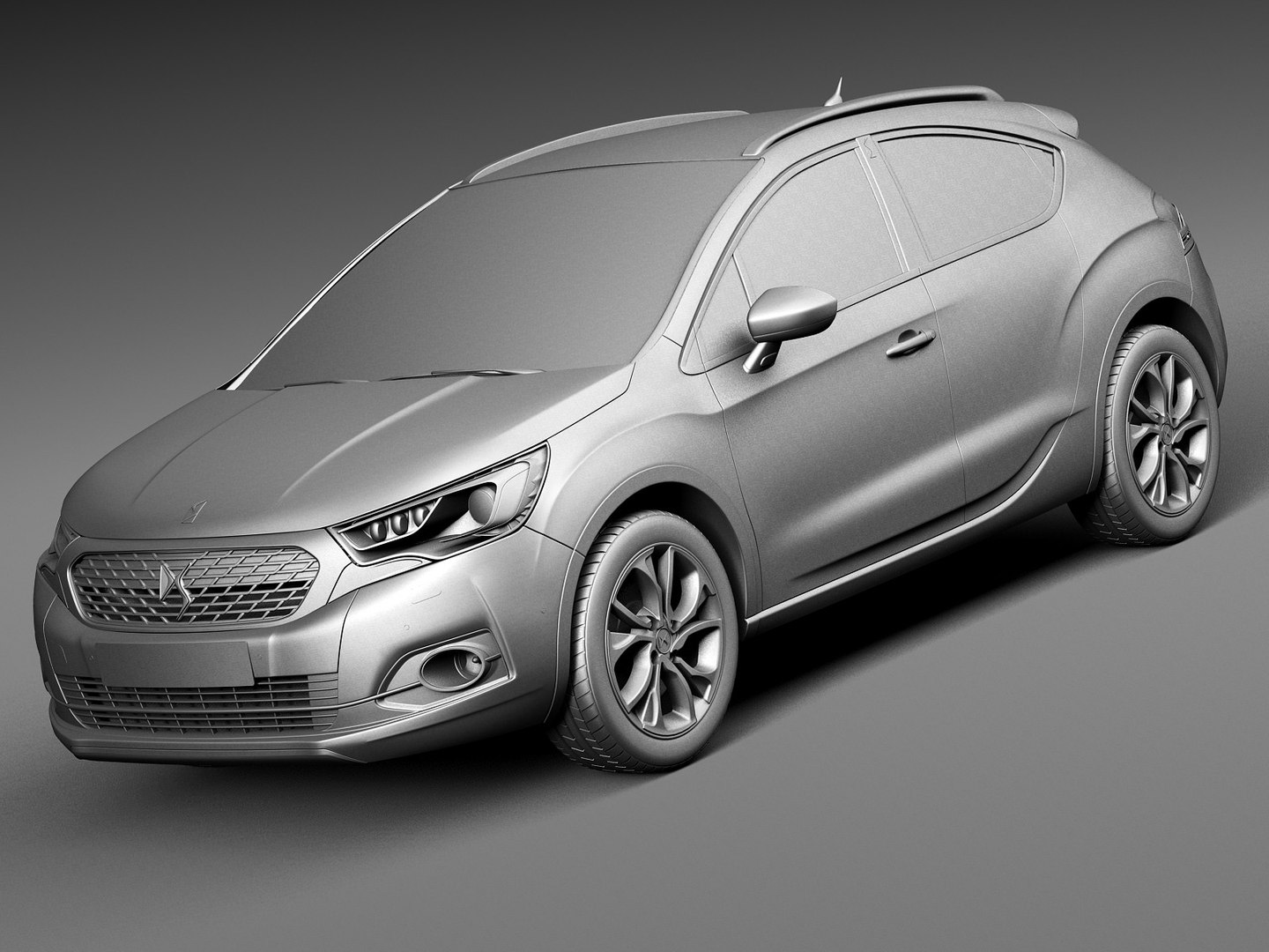 3d Model 2016 Citroen Ds