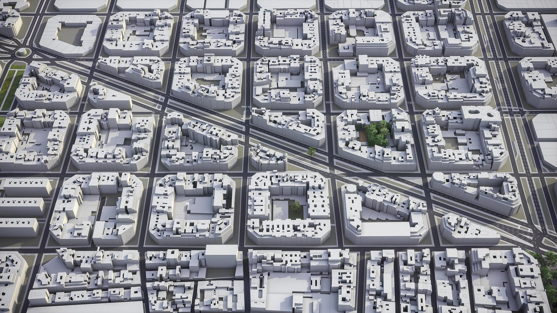 City Barcelona Surrounding - 3D Model - TurboSquid 1407625