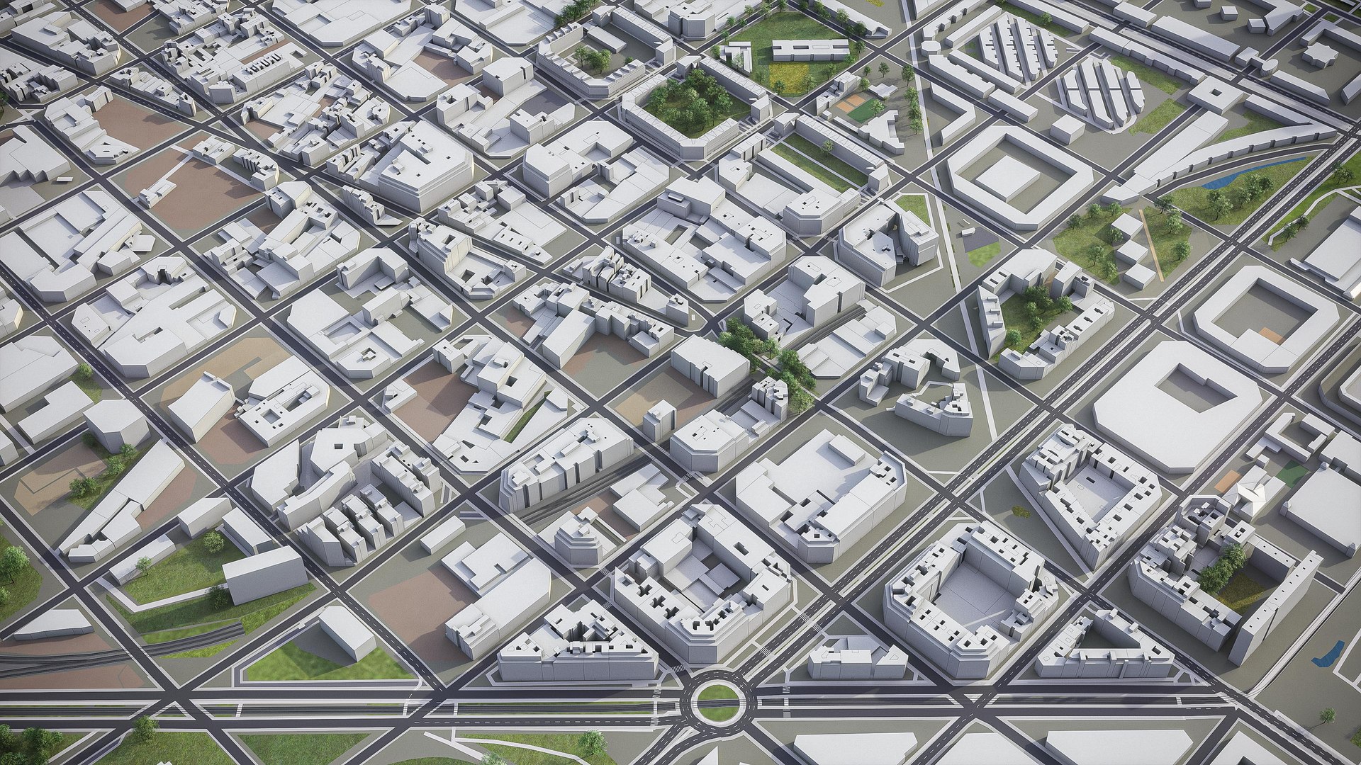 City Barcelona Surrounding - 3D Model - TurboSquid 1407625