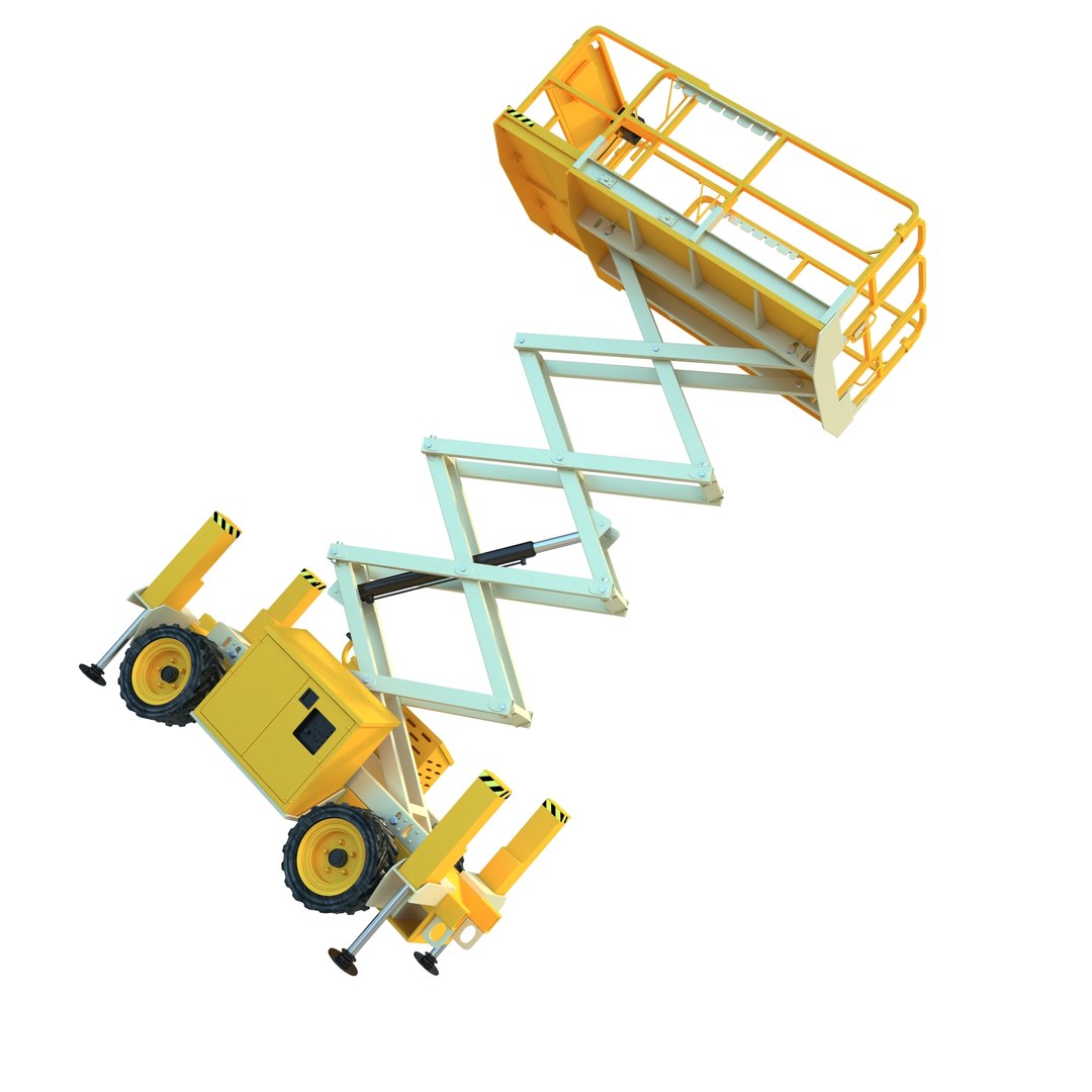 3d Model Of Engine Powered Scissor