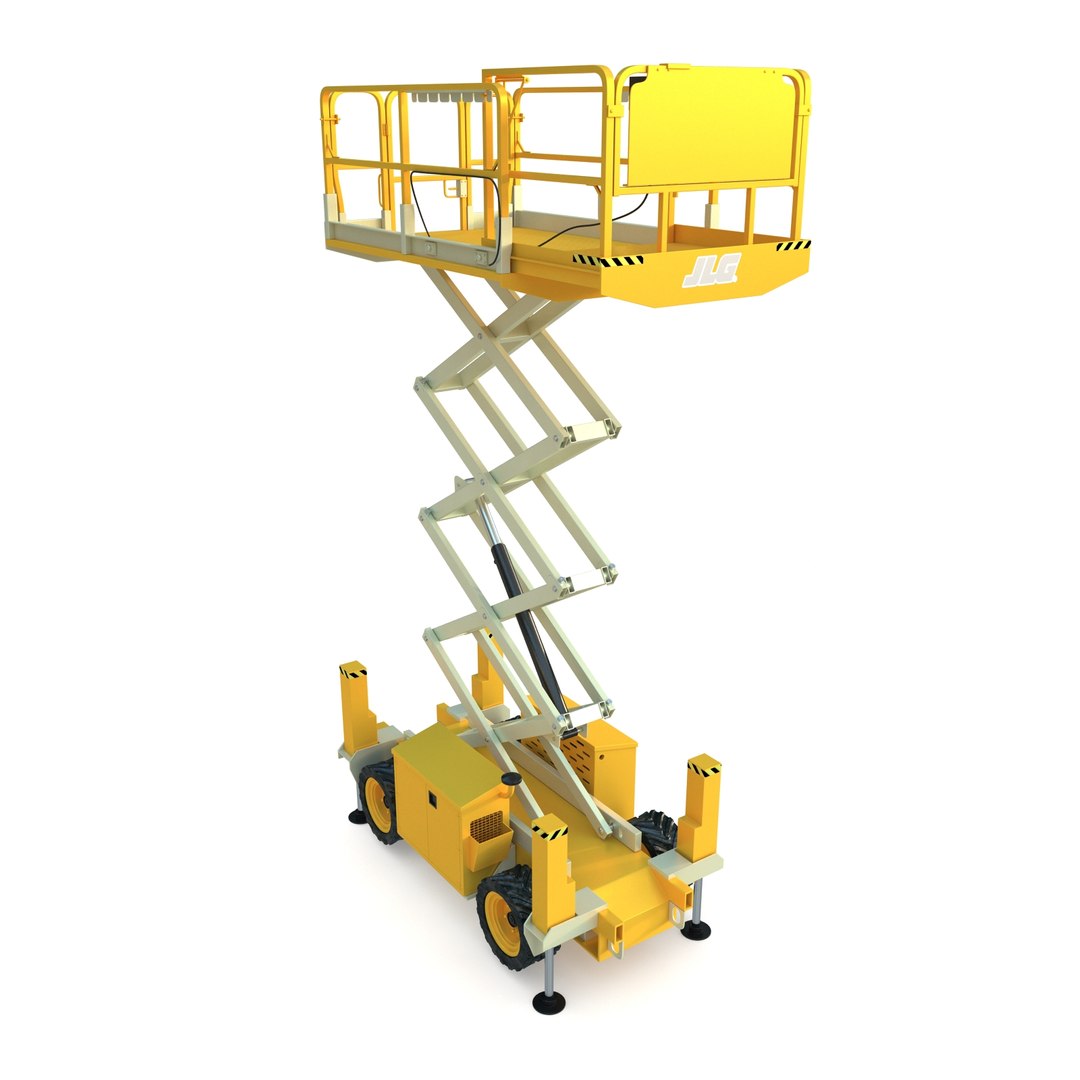 3d Model Of Engine Powered Scissor