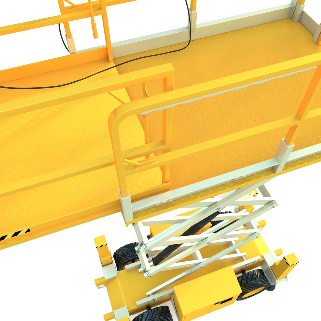 3d Model Of Engine Powered Scissor