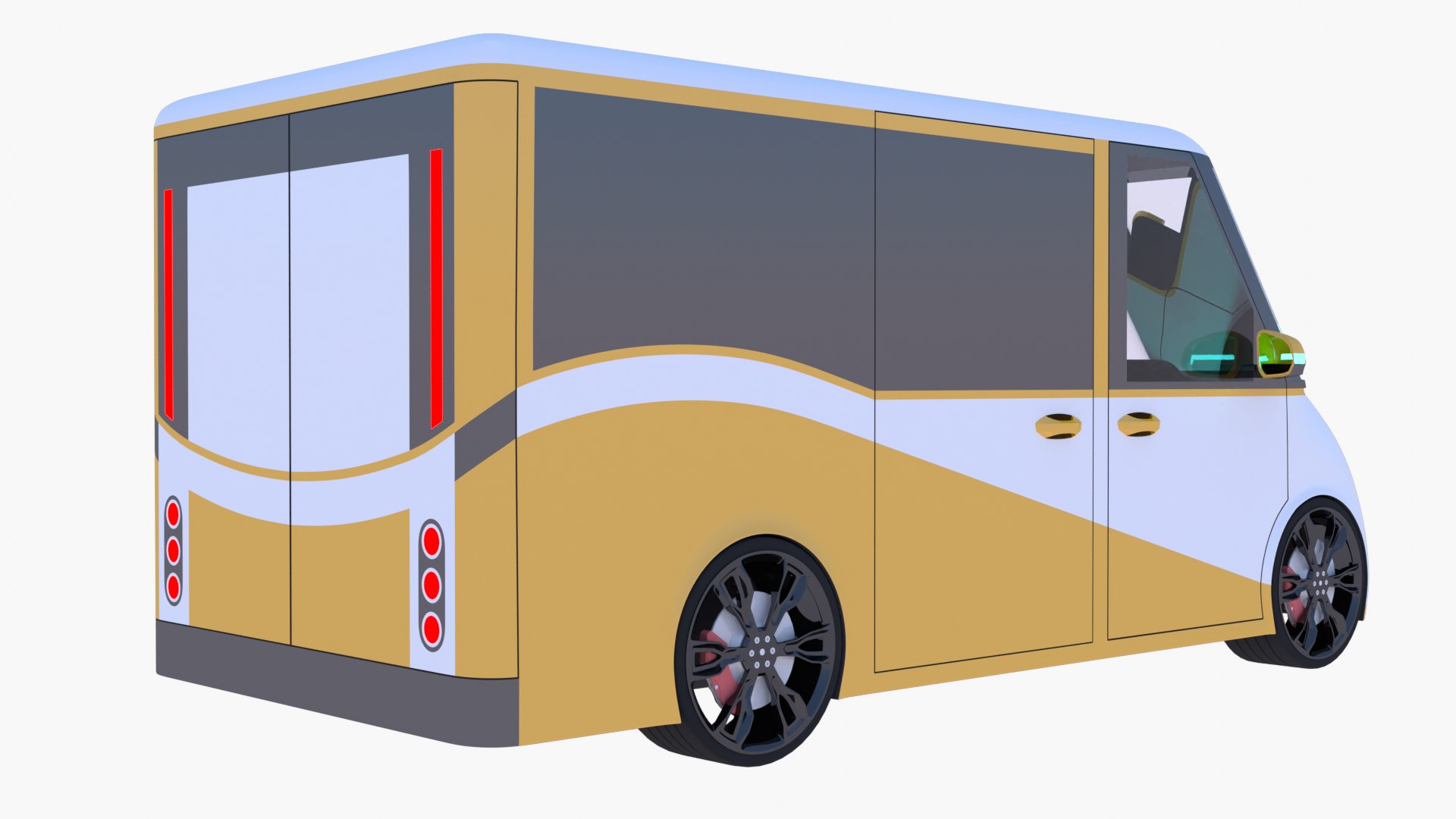 3D Generic Van Exterior Model - TurboSquid 2074753