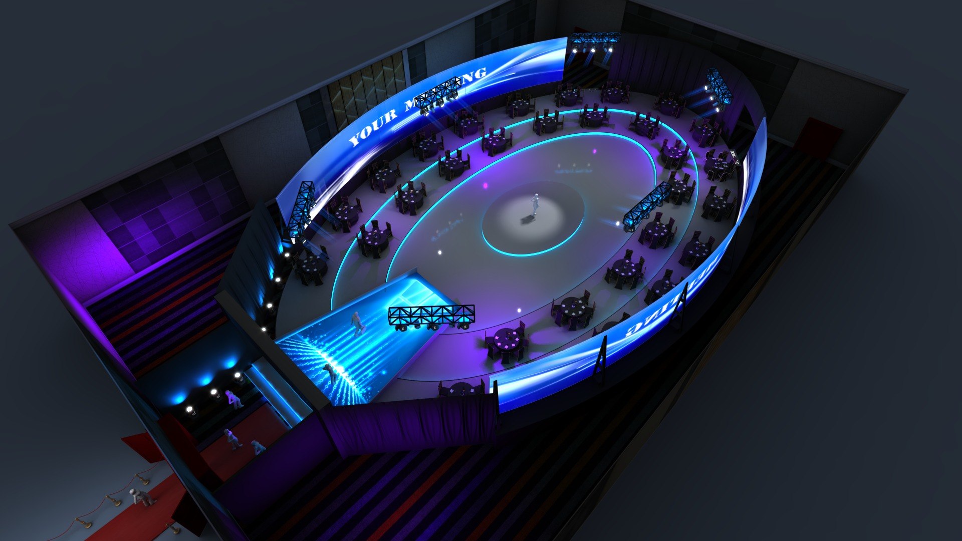 3D Stage Design Circle Concept Model - TurboSquid 1916437