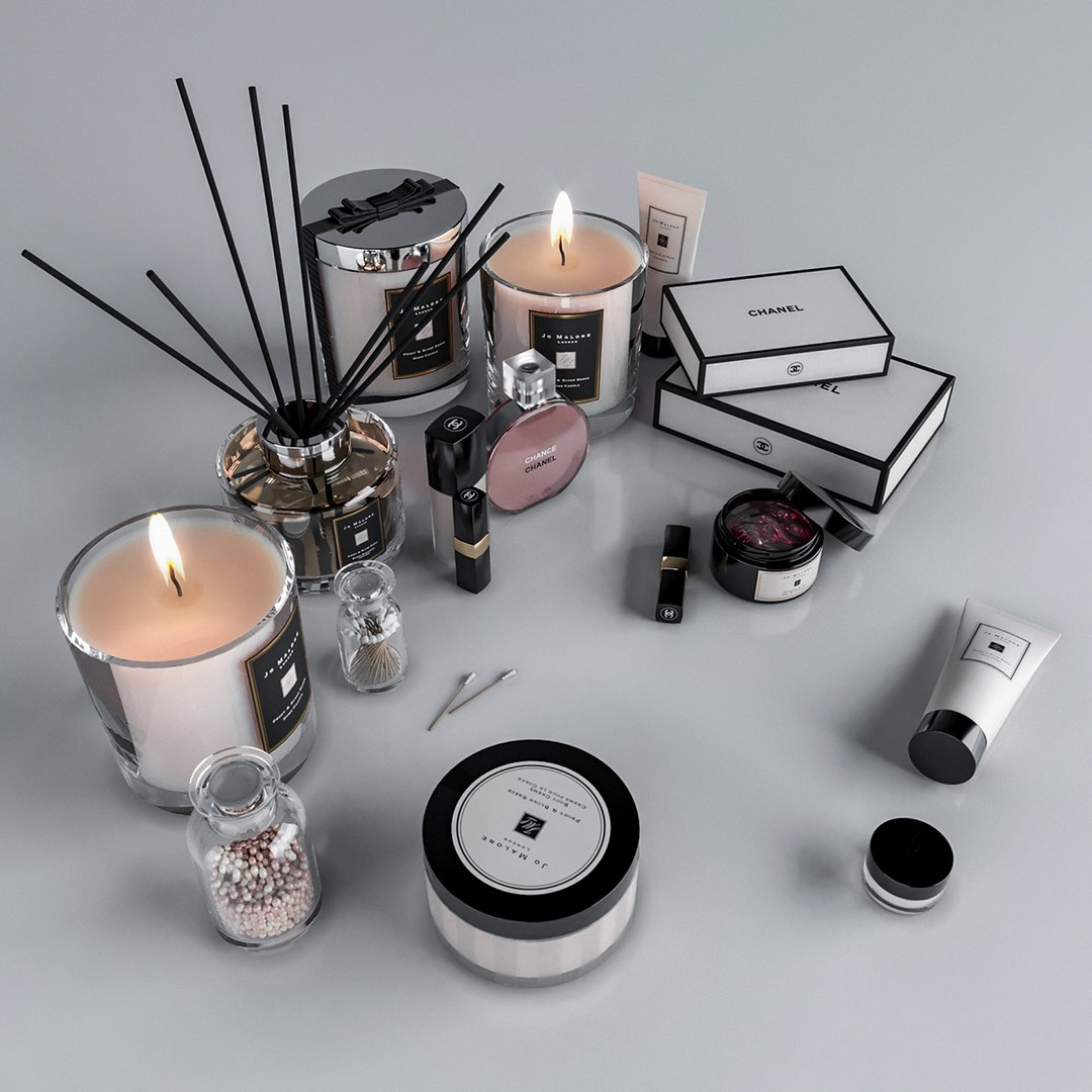 Decorative Set Cosmetics 3D Model - TurboSquid 1621168