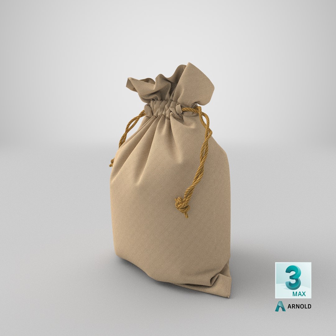 Jute Bag V3 3D - TurboSquid 1906092