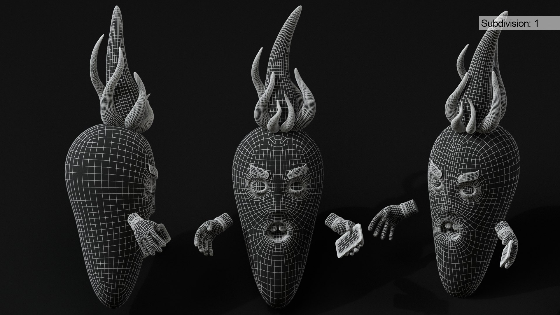 3D Evil Carrot - TurboSquid 1918357