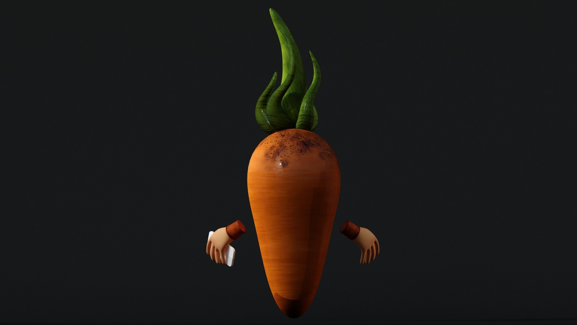 3D Evil Carrot - TurboSquid 1918357