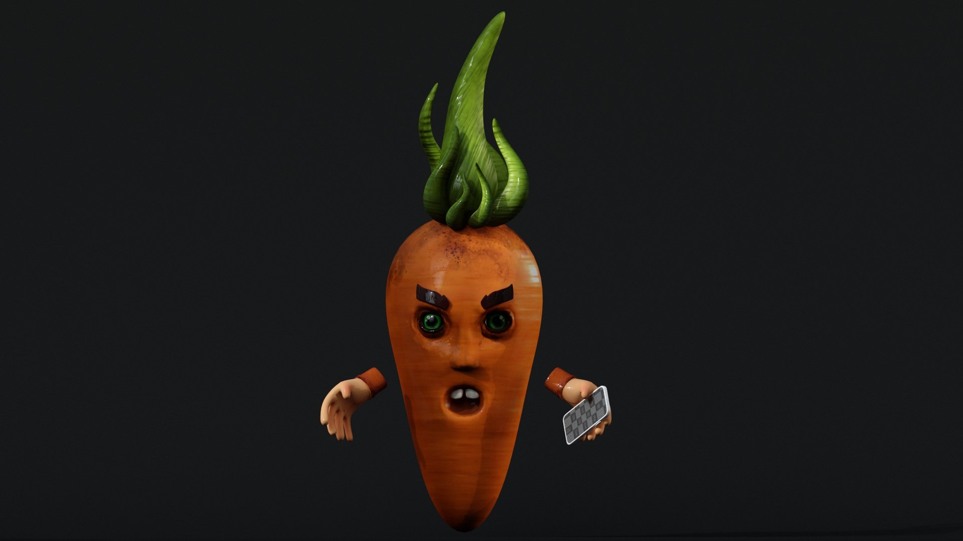modelo 3d Evil carrot - TurboSquid 1918357
