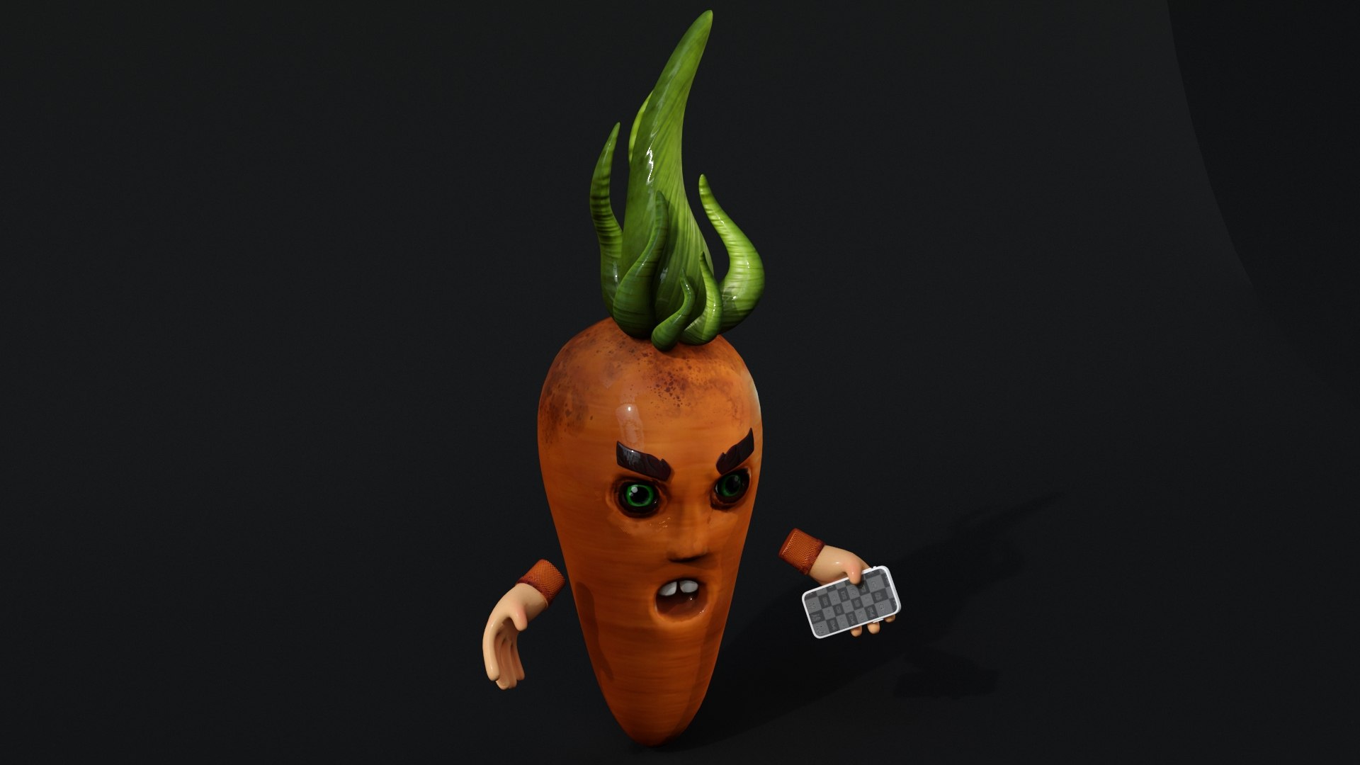 3D Evil Carrot - TurboSquid 1918357