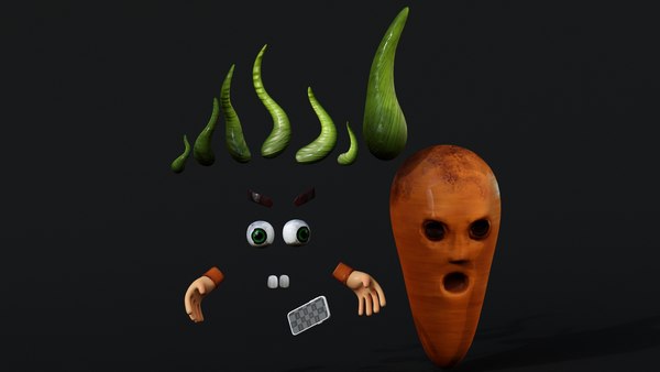 modelo 3d Evil carrot - TurboSquid 1918357