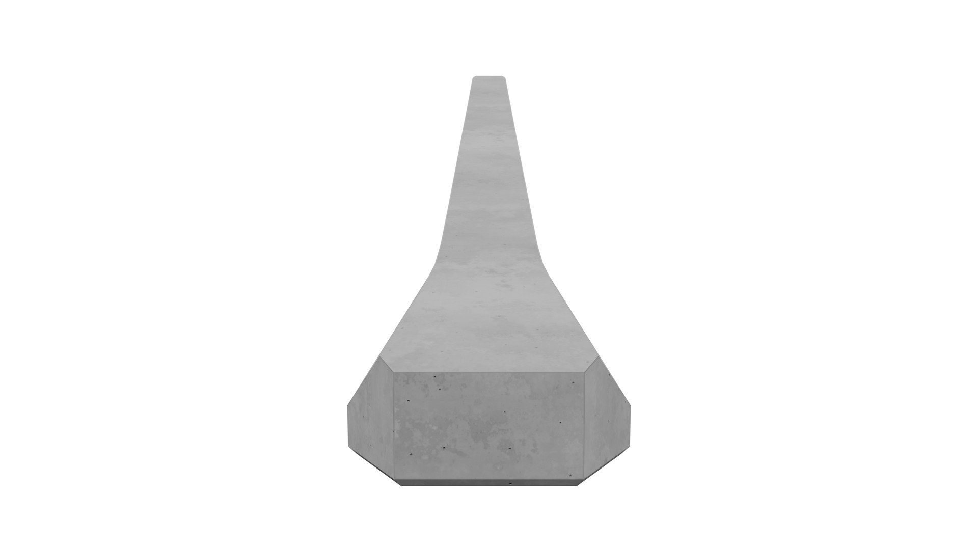 Concrete Barrier And Transition Barrier 3D - TurboSquid 2229590