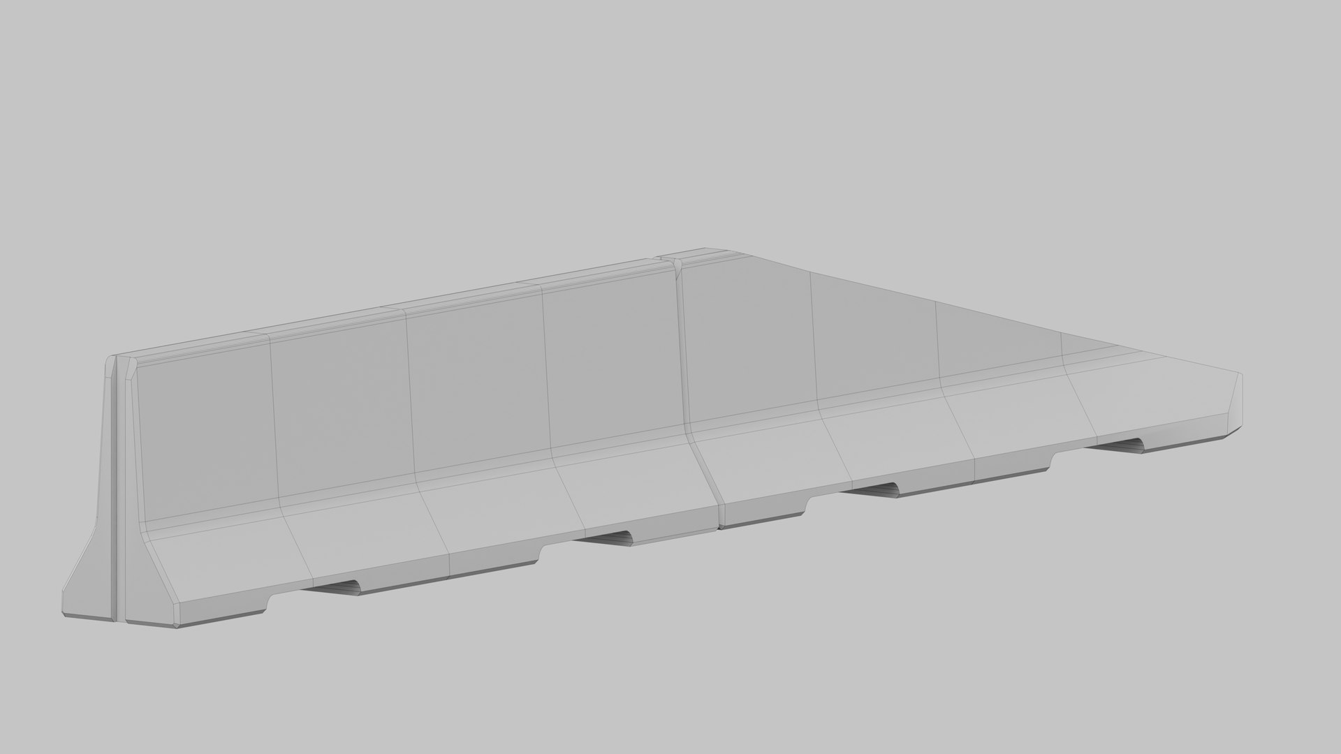 Concrete Barrier And Transition Barrier 3D - TurboSquid 2229590