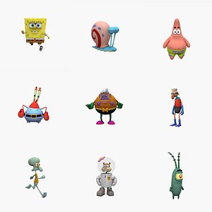 Download 3D Spongebob Squarepants Blender Models - TurboSquid