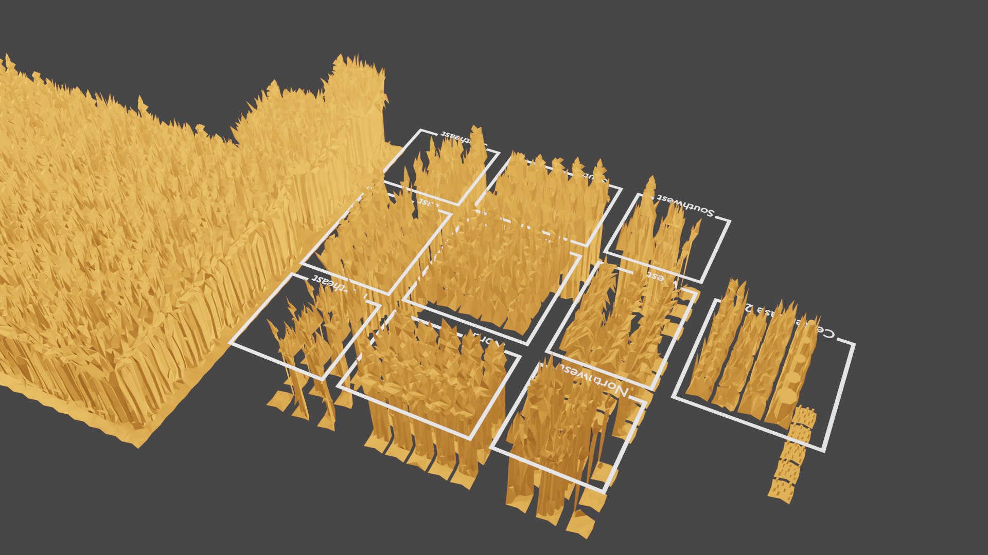 Wheat Field Set 3D Model - TurboSquid 1895073