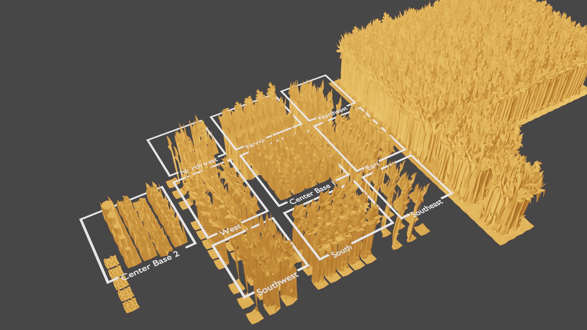 Wheat Field Set 3D Model - TurboSquid 1895073