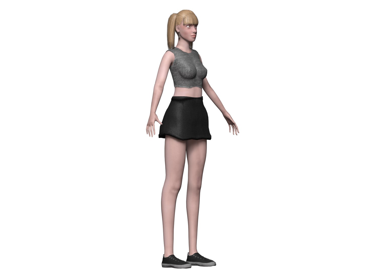 Basic Standard Woman V21719 3D Model - TurboSquid 2257974