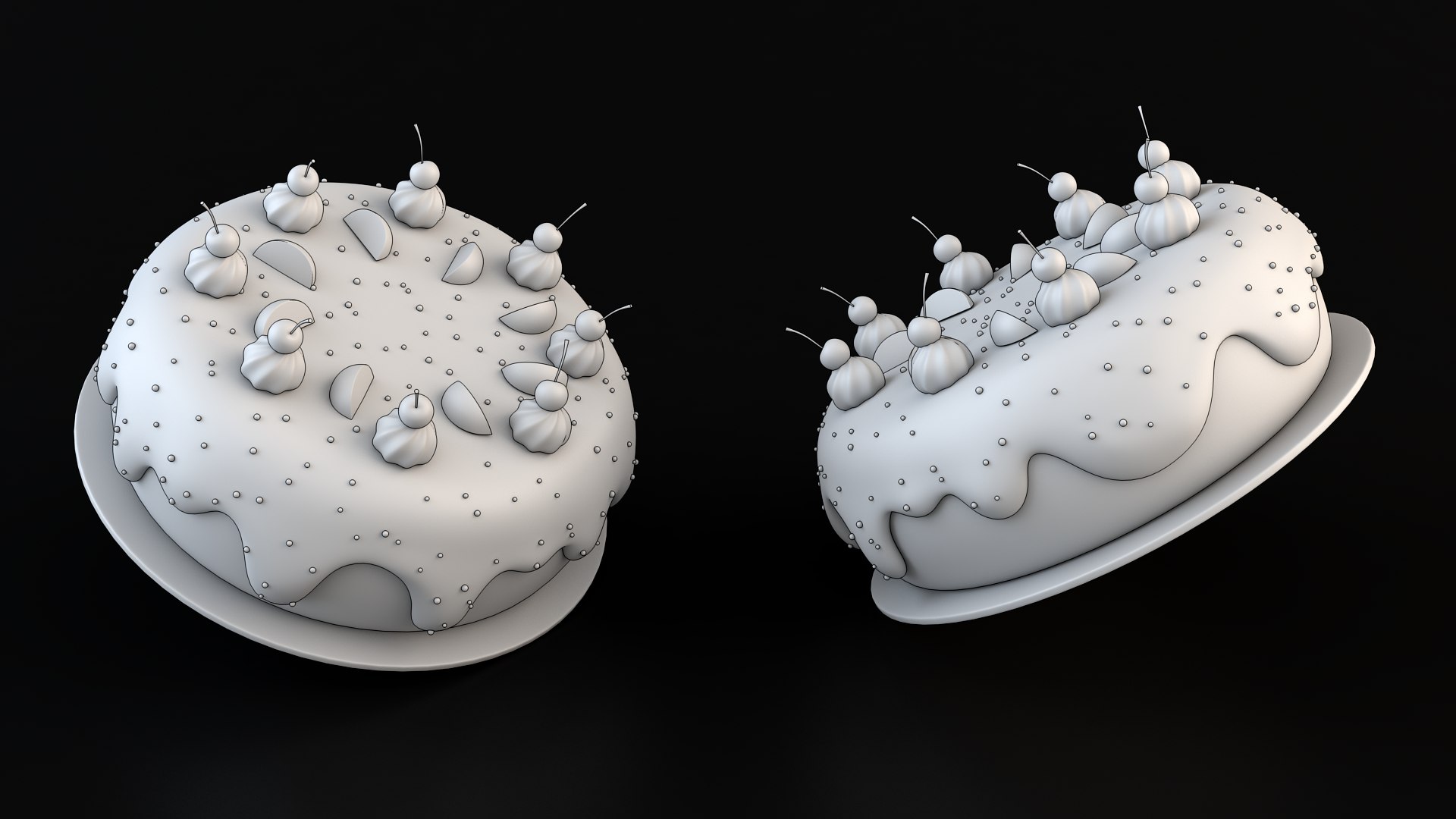 Cake Cartoon 01 3D Model - TurboSquid 2314865